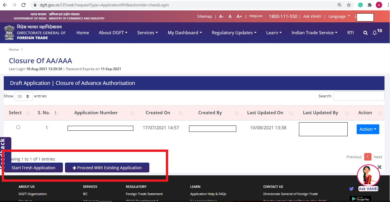 EODC Online/Redemption of Advance Authorisation - Complete Guide
